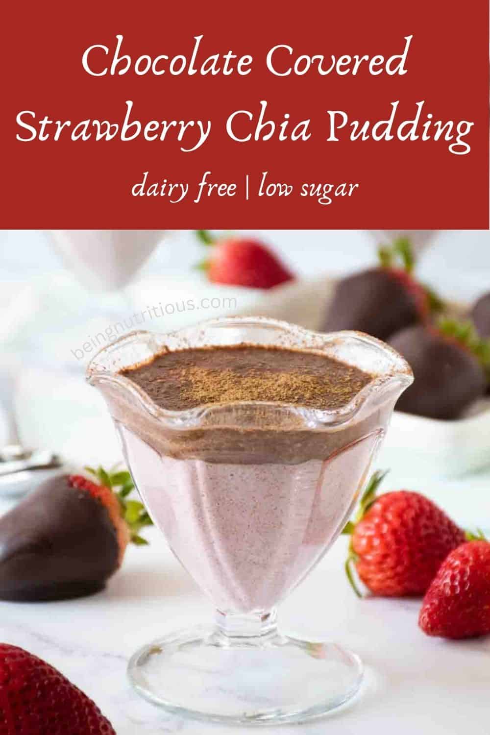 Chocolate Strawberry Pudding - Being Nutritious