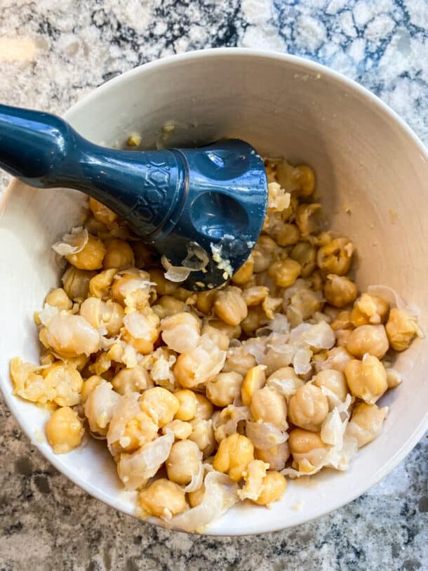 Mashed Chickpea Salad Sandwiches - dairy free, no mayo