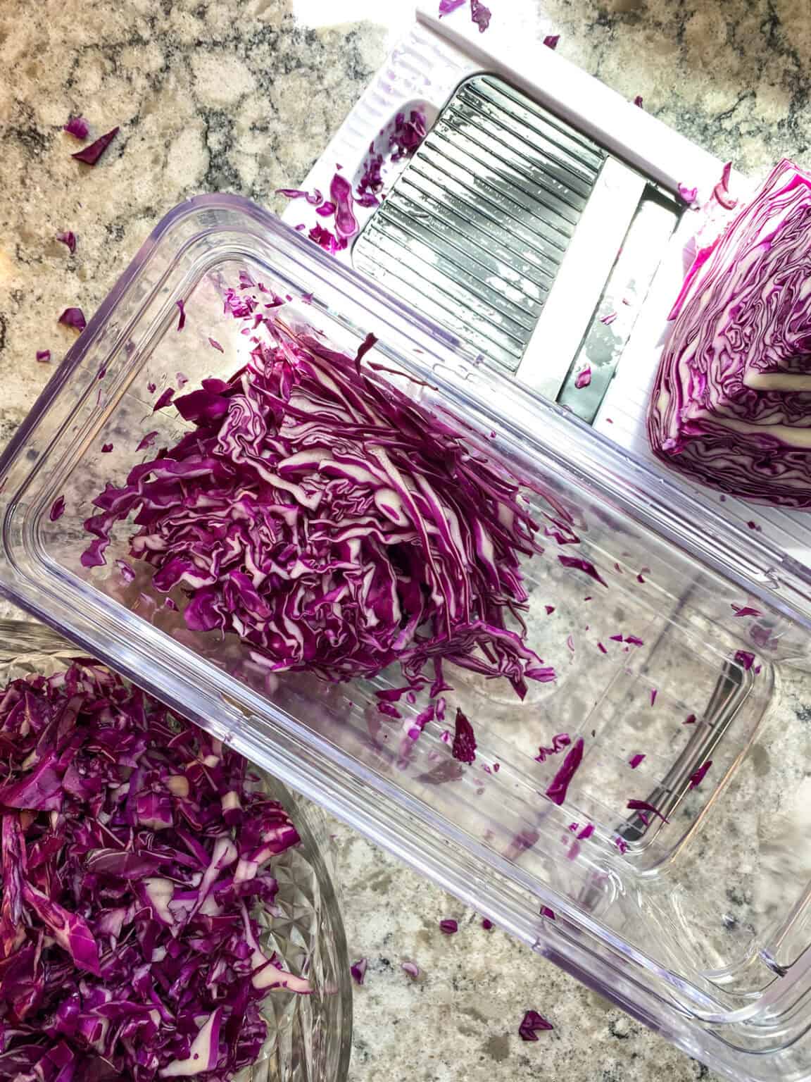 Red Cabbage Vinegar Slaw - Being Nutritious